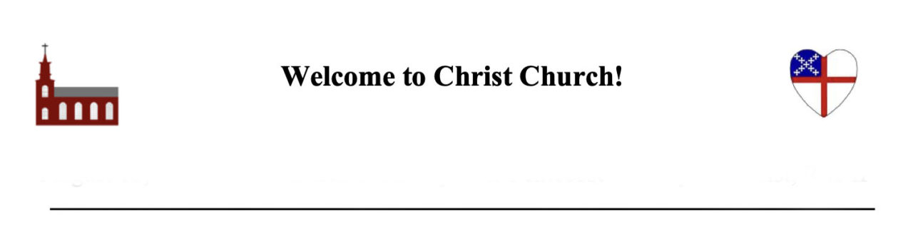 Service Bulletin | Christ Episcopal Church, Valdosta GA